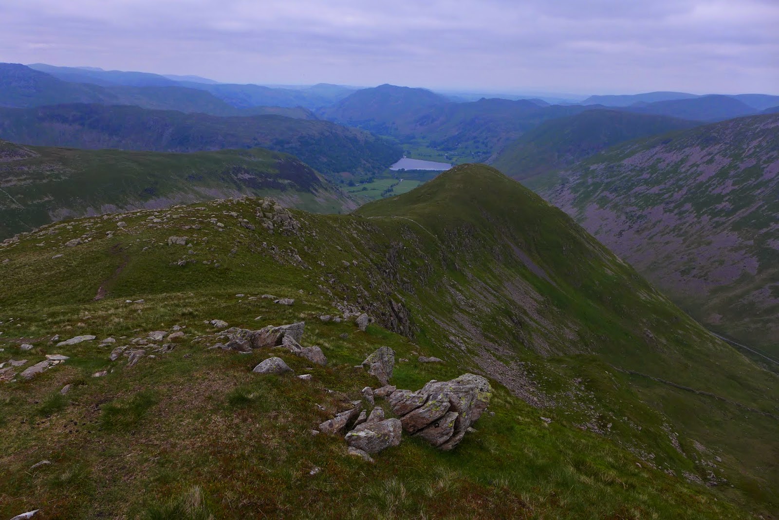 summit and camp: Red Screes et al from Brothers Water