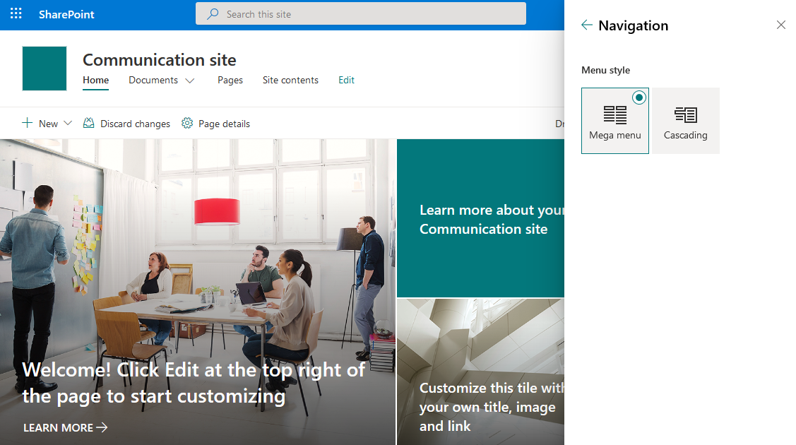 How to Enable Mega Menu in SharePoint Online? - SharePoint Diary
