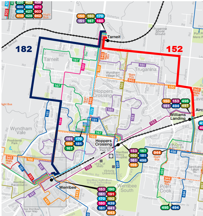 Melbourne on Transit: Timetable Tuesday #117: The new 152 and 182 ...