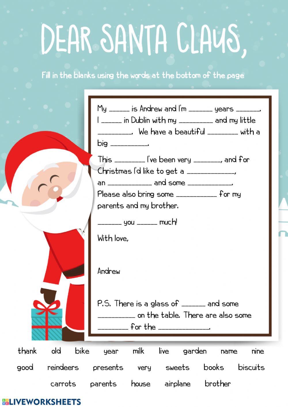 Letters To Santa Claus ~ Thankyou Letter