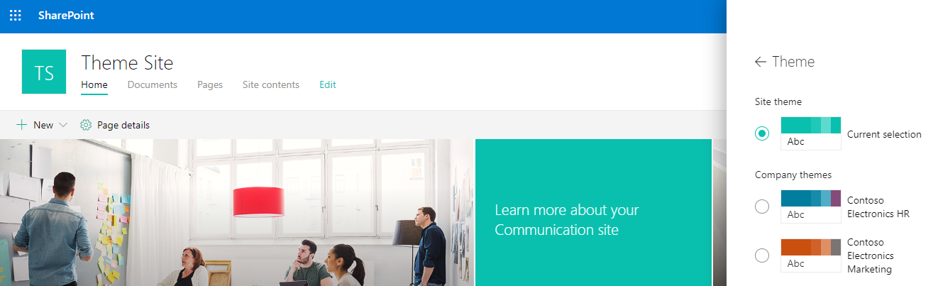 Customize Theme in SharePoint Online Portal