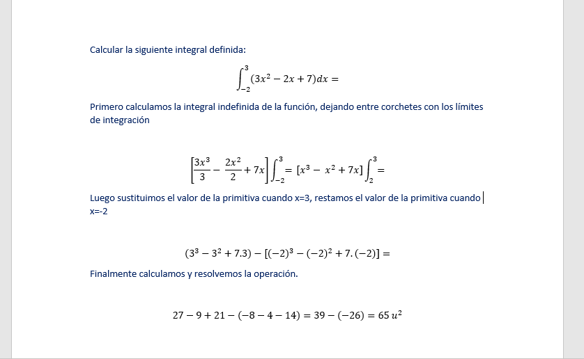 CÁLCULO INTEGRAL / BLOG : INTEGRAL DEFINIDA