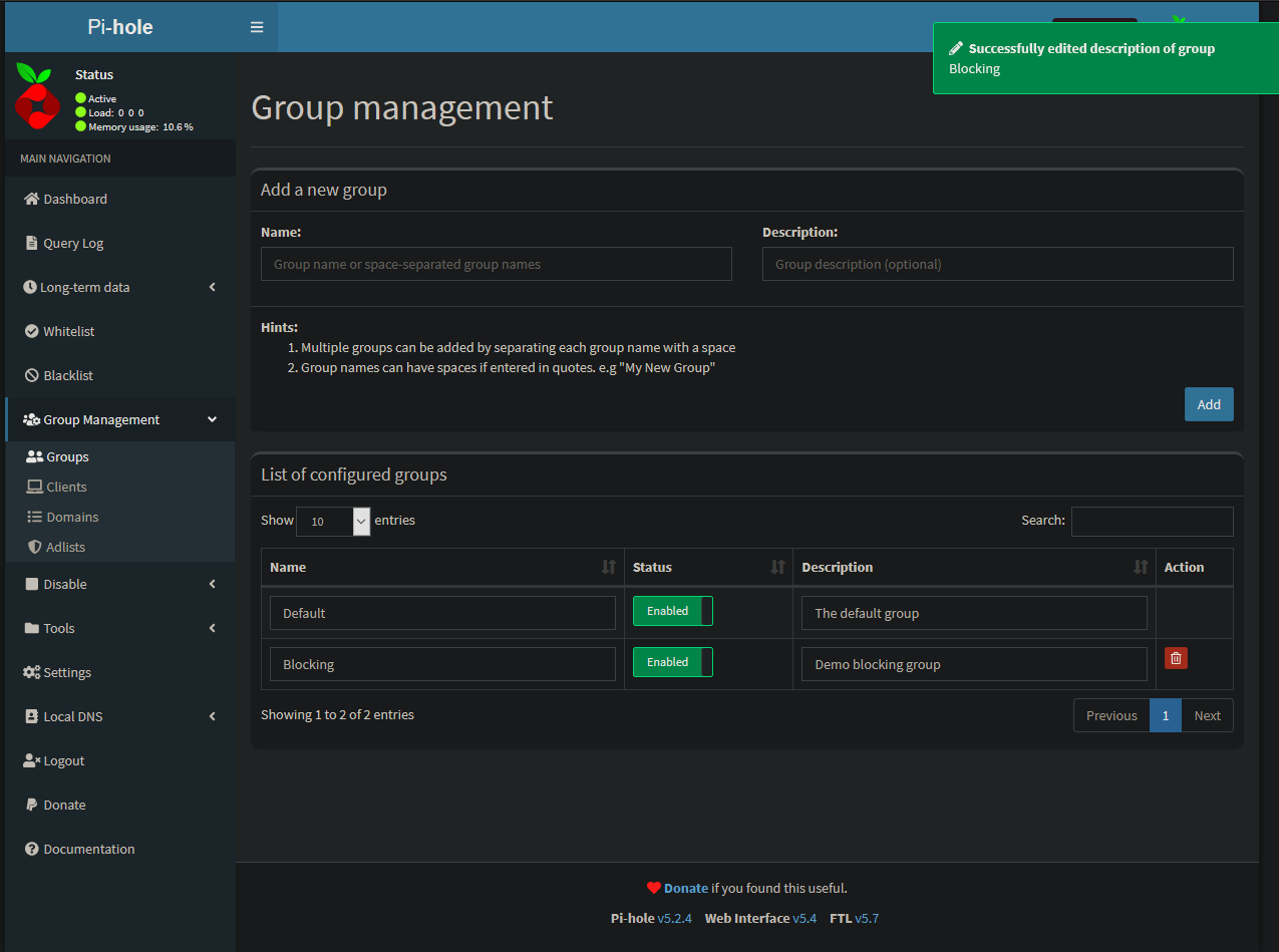 Crankshaft Technology Blog: How to set up a PiHole with PiVPN and ...