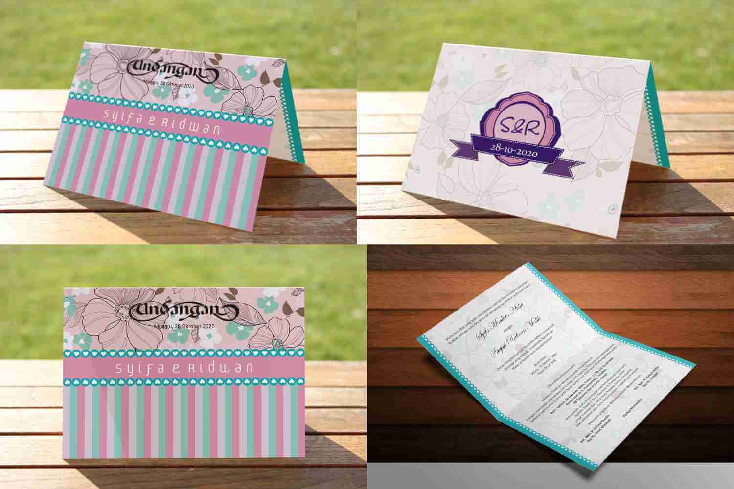 Download 10 Desain Kartu Undangan Pernikahan Photoshop Format Psd ...