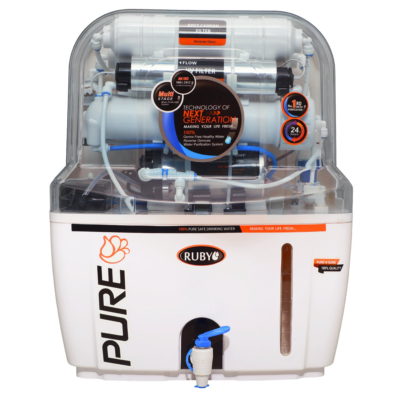 Ruby Economical Ro+ Uv+Tds Controller Multi Stage Water Purifier ...