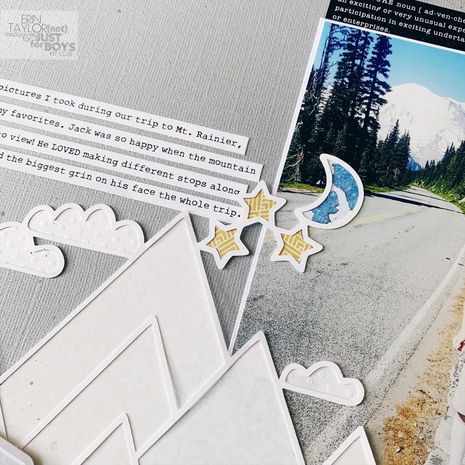 {Awesome Mountain View} Layout Using the "Courageous" Premium Kit