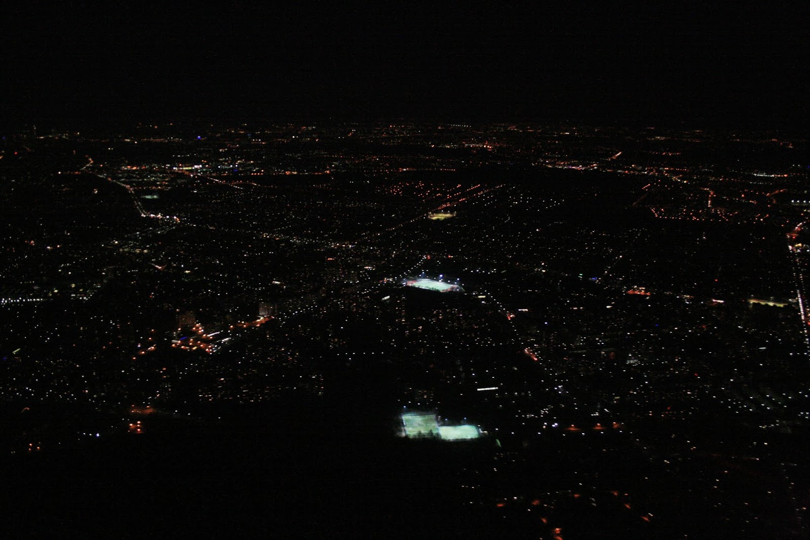 Loss of the Night citizen science project: Aerial images of Berlin at night