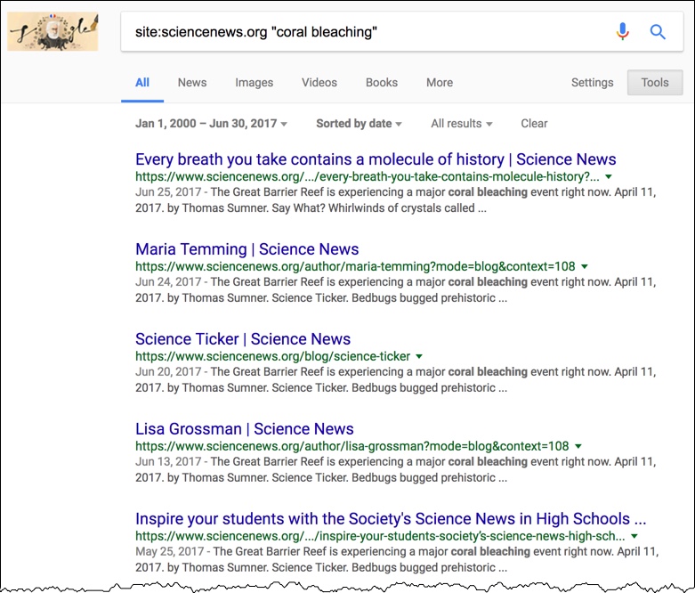 SearchReSearch: How to sort Google search results by date
