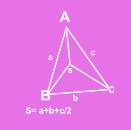 C Program to calculate the area of triangle using the formula area ...