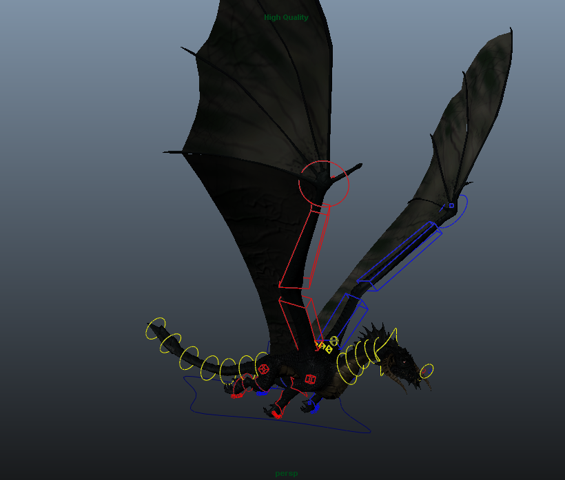 Andrea Zanelli - 3D: Black Dragon Model, Rig and Animation