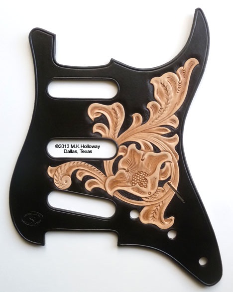Just Outside of Dallas: Custom Leather Pickguard Strat-Style