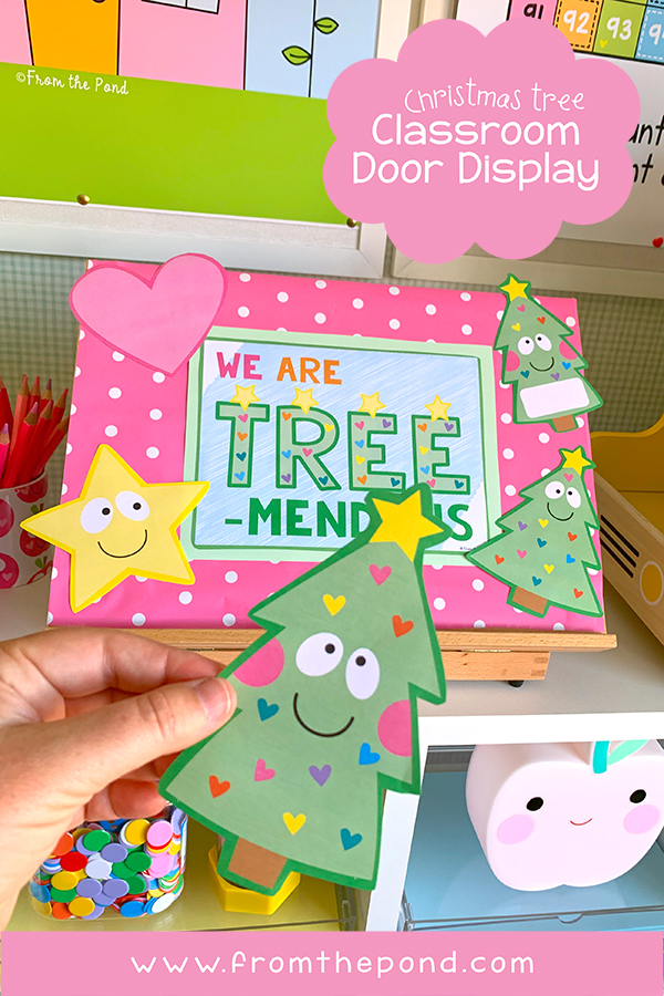 Christmas Tree Door Display | From the Pond