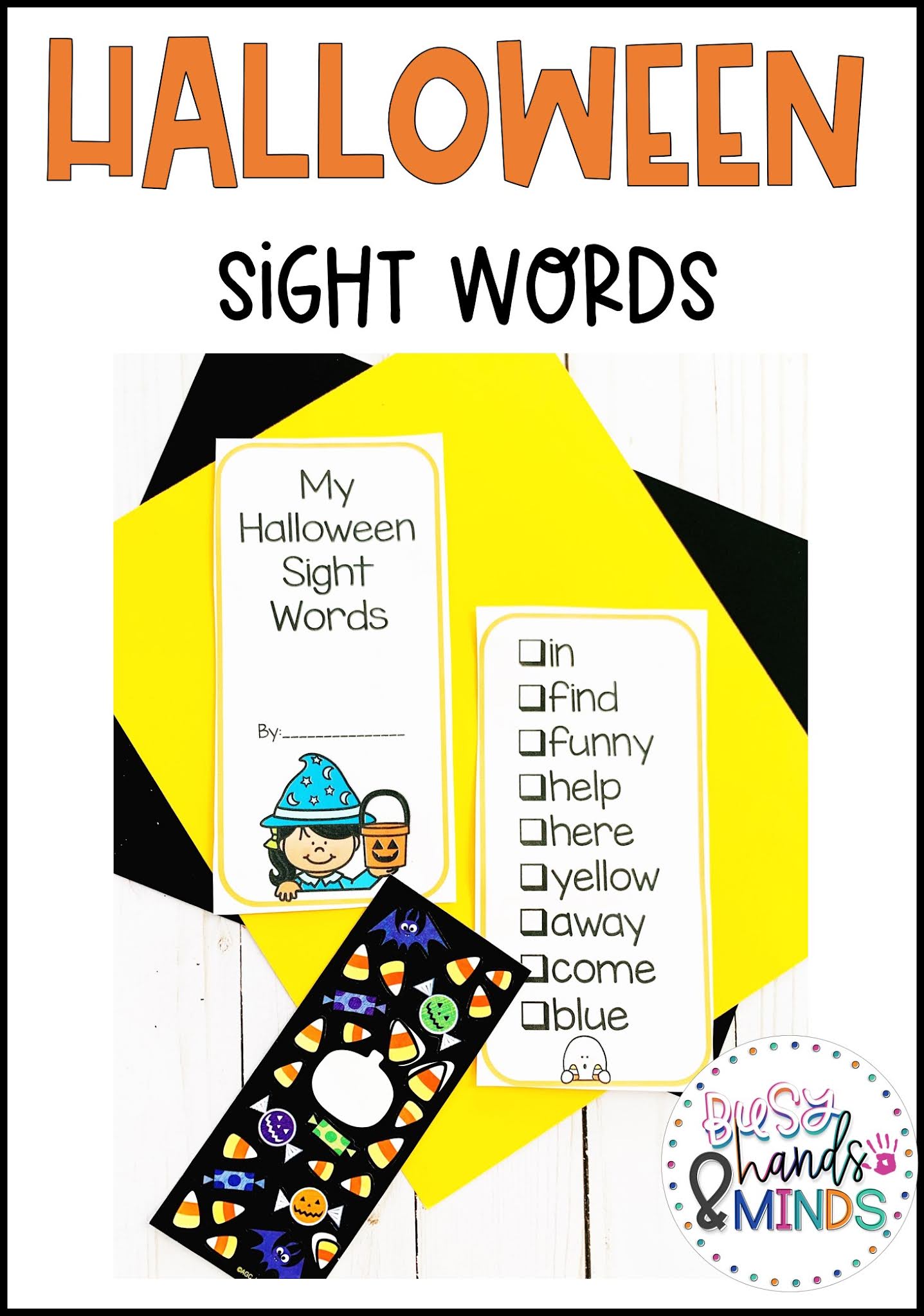 Halloween Sight Word Games | Busy Hands and Minds