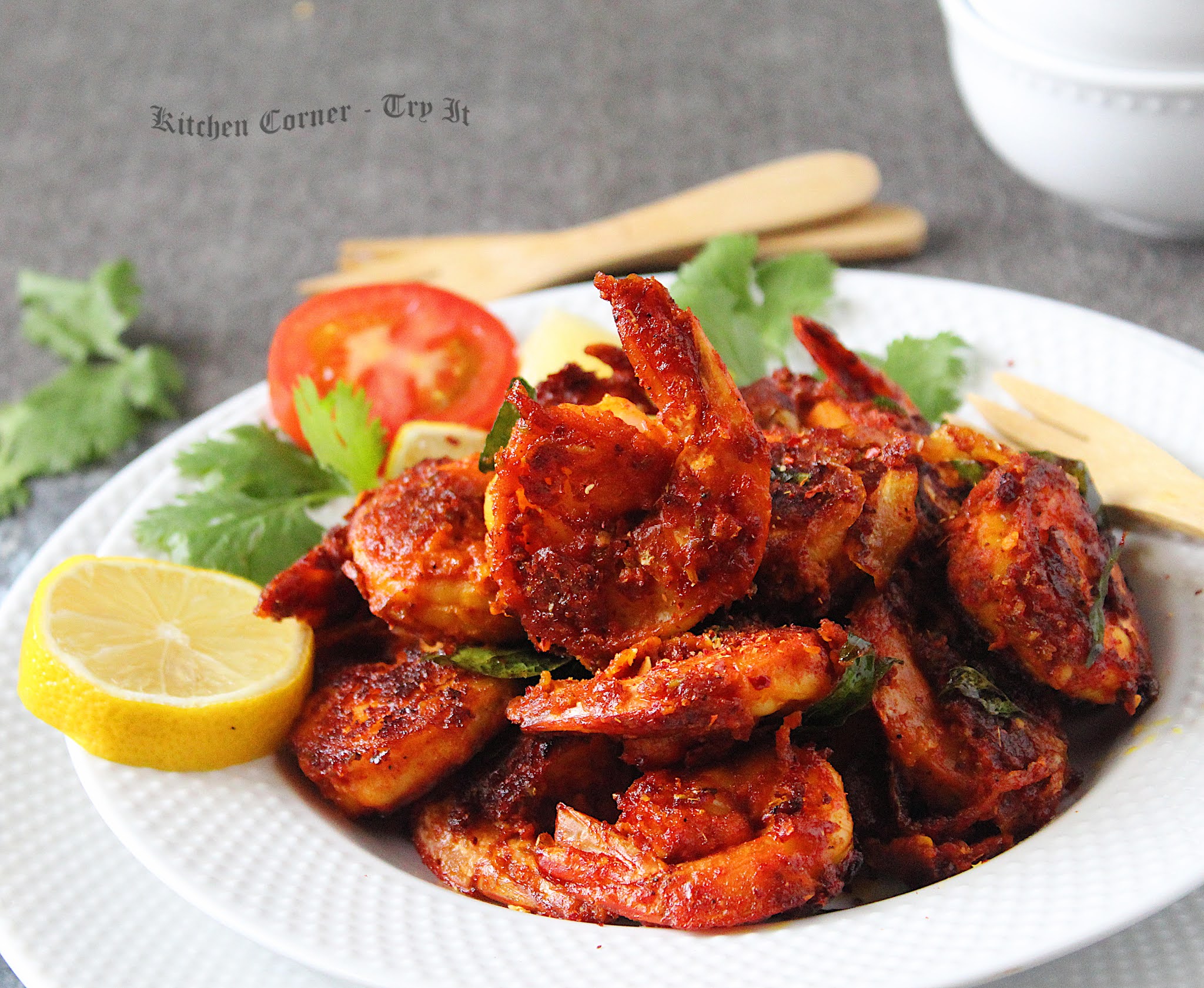 Spicy Prawns Fry Recipe/Nadan Chemmeen Varuthathu