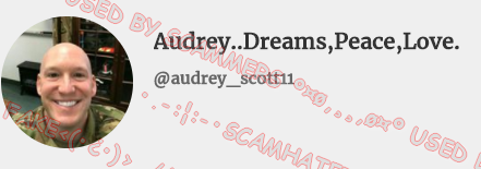ScamHaters United .. Visit us also on Facebook and Instagram : 😁AUDREY ...