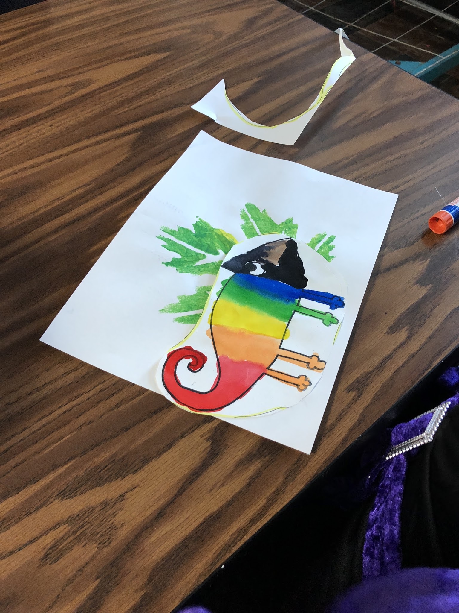 Mrs. Harris' art room: kindergarten Chameleon art lesson