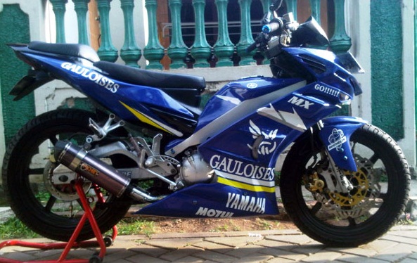 Modifikasi Jupiter MX warna Biru motor GP | Inspirasi Modif