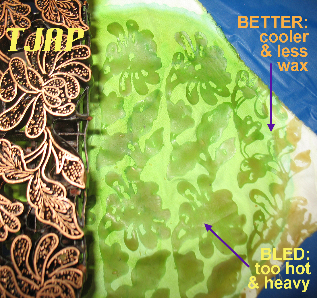 Batik Freak: Lesson 3: As Mr. Miyagi Says, "Wax On"