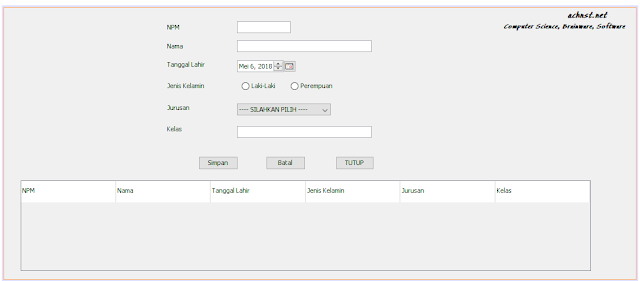 Membuat sistem informasi akademik dengan netbeans - imasl Membuat sistem informasi akademik dengan netbeans - imasl