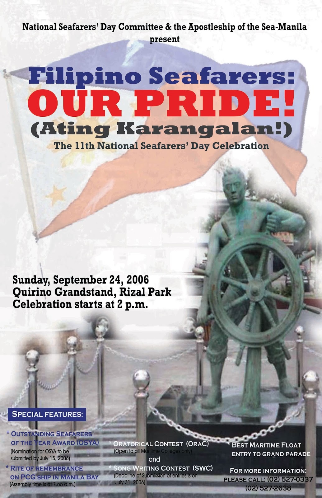 pinoy seafarers' rights: National Seafarers' Day posters
