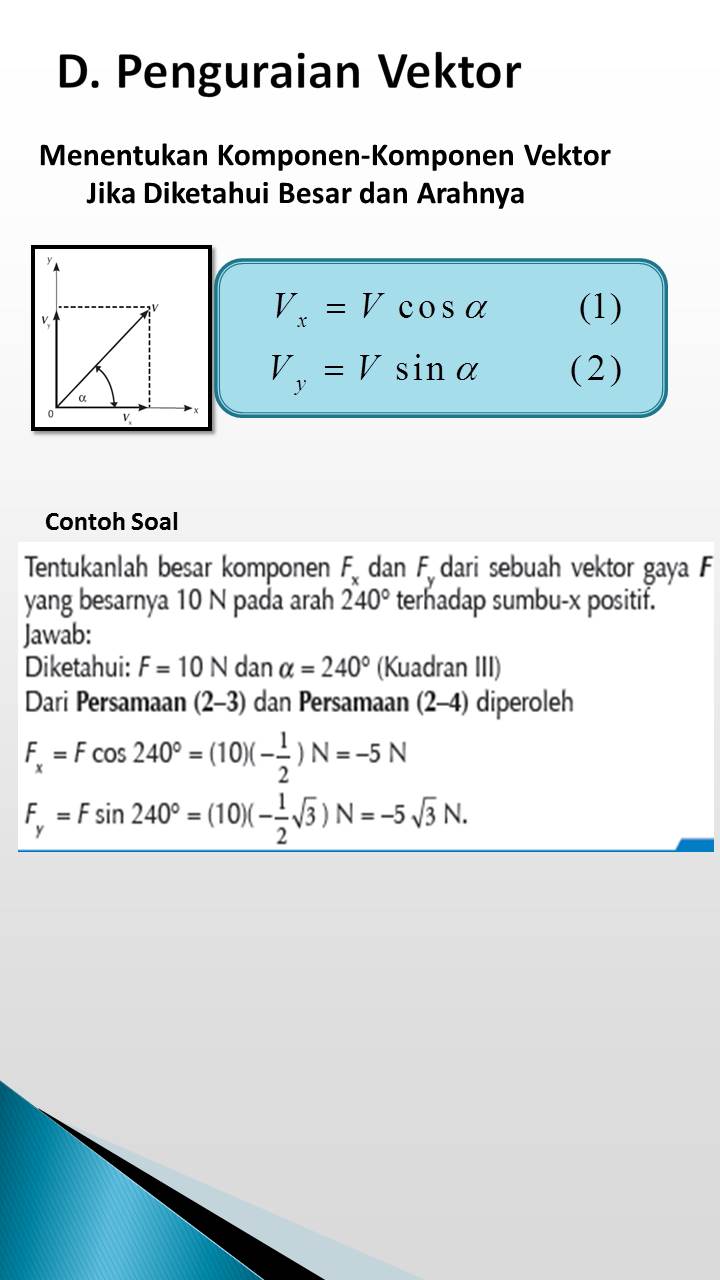 Penguraian Vektor | CAKAP FISIKA