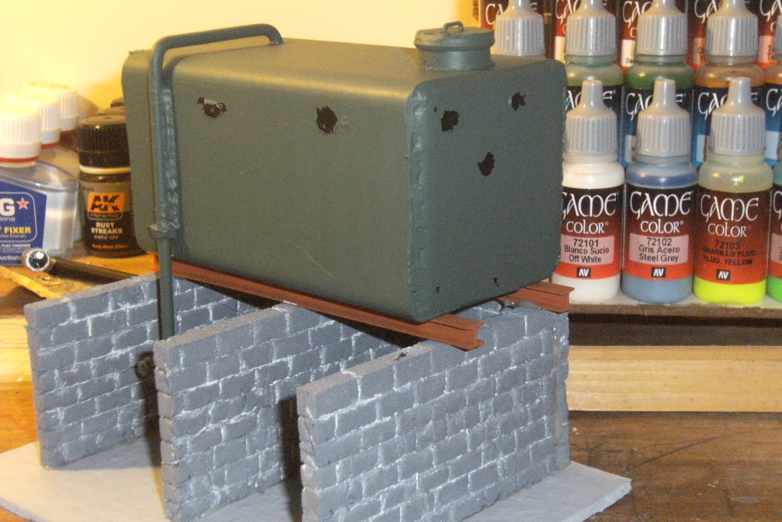 military model & scratch build pro: 1/32 scratch built diesel tank