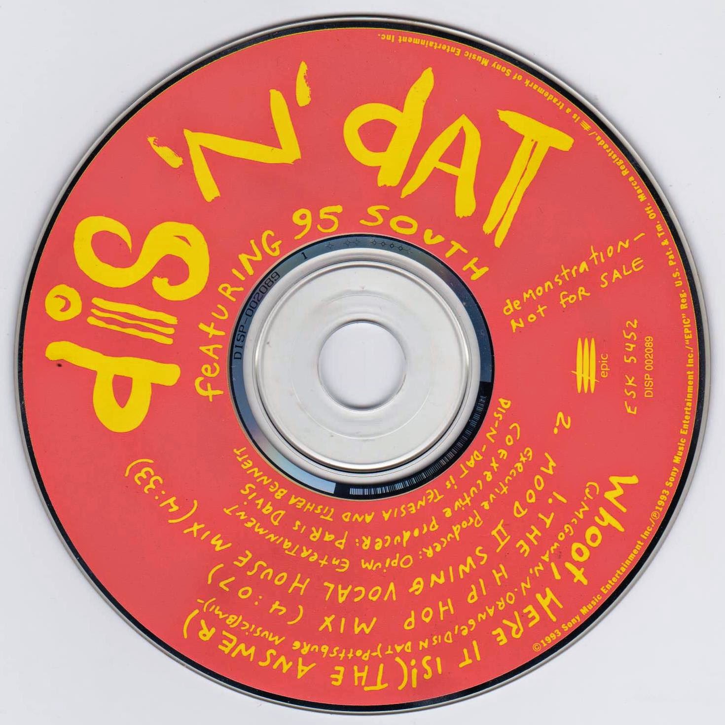 BabyBubba's Stash: Dis 'N' Dat featuring 95 South ‎– Whoot, Here It Is ...