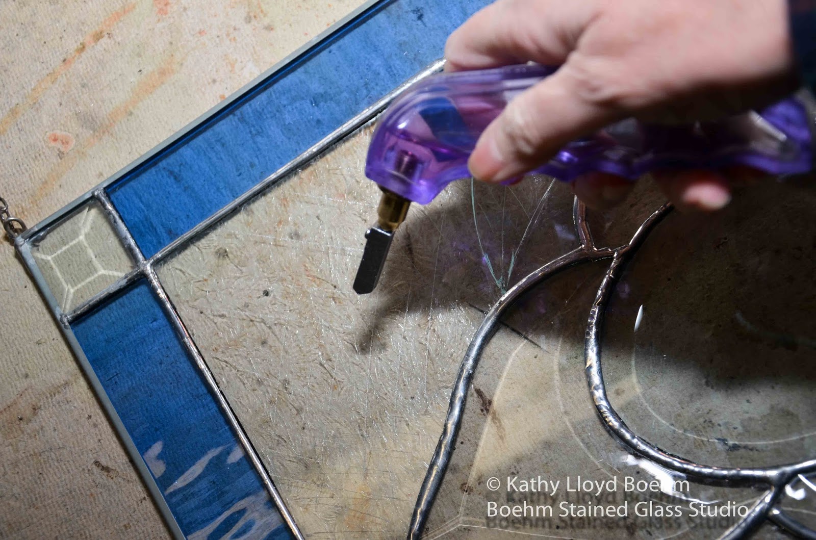 Boehm Stained Glass Blog Glue Chip Glass Panel Repair