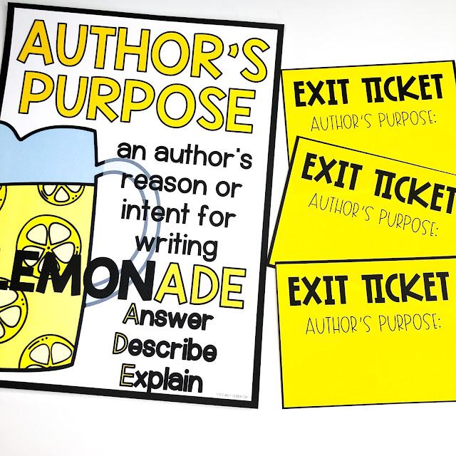 Teaching Author's Purpose | Answer, Describe, and Explain | The ...