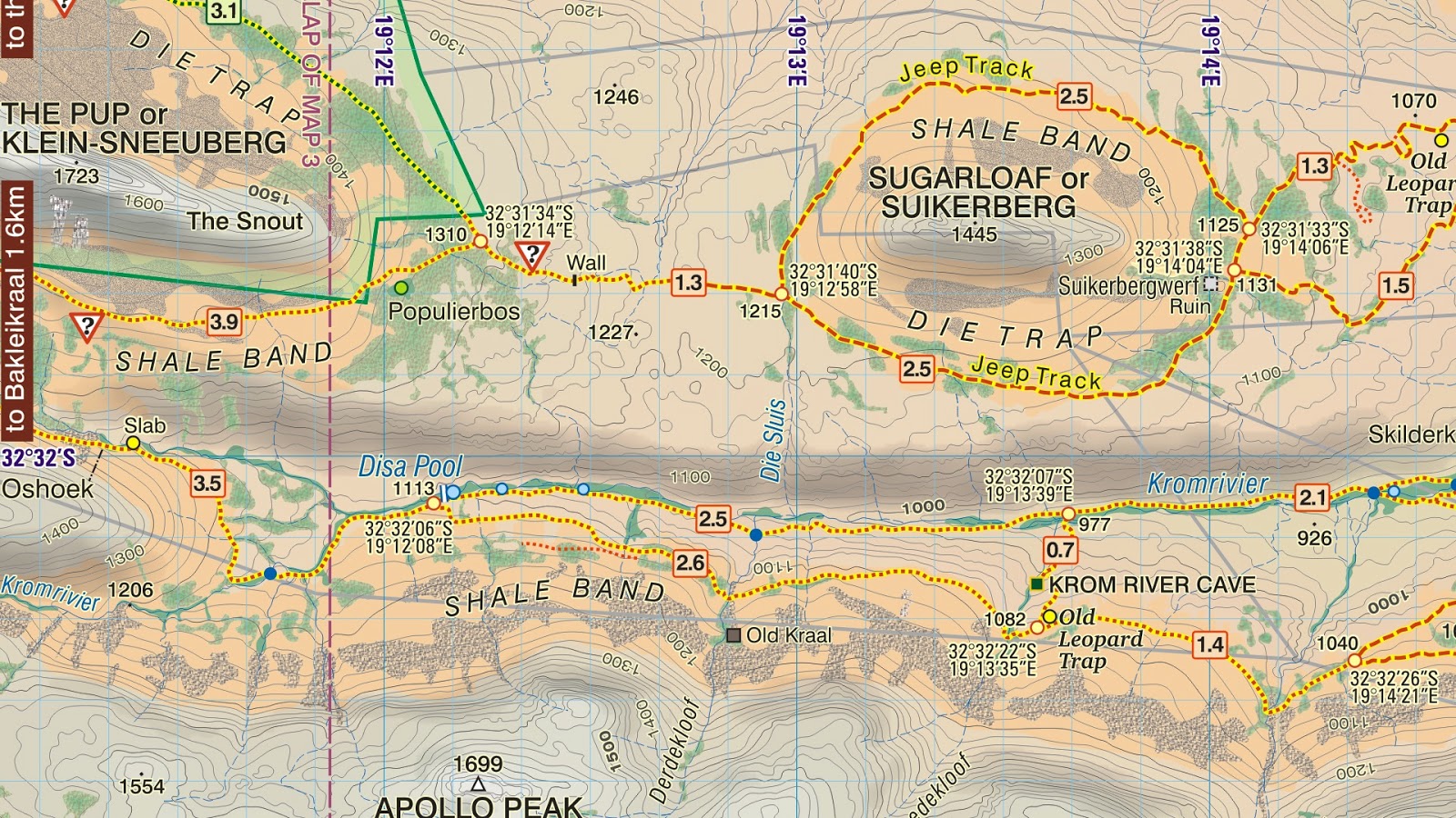 Hike the Cederberg: the Map: June 2013