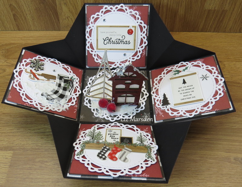 Liz's Creative Corner: Two Christmas themed exploding boxes