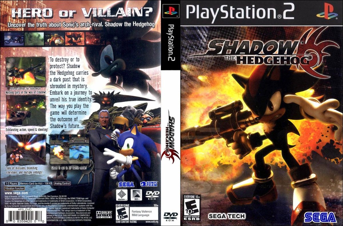 SHADOW THE HEDGEHOG RIP - Games em Torrent PS2