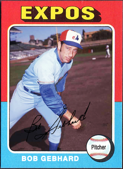 WHEN TOPPS HAD (BASE)BALLS!: NOT REALLY MISSING IN ACTION- 1975 BOB GEBHARD