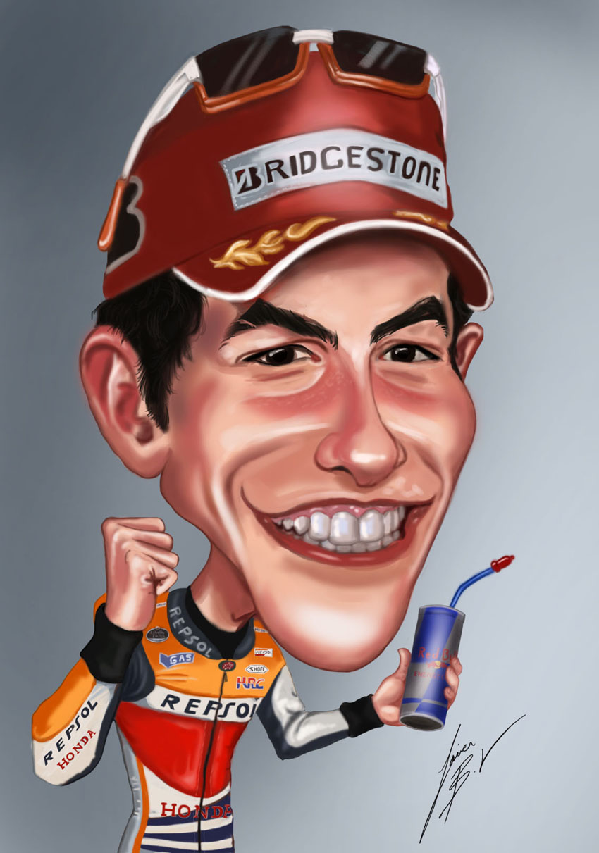 Qué vida esta: CARICATURA MARC MARQUEZ