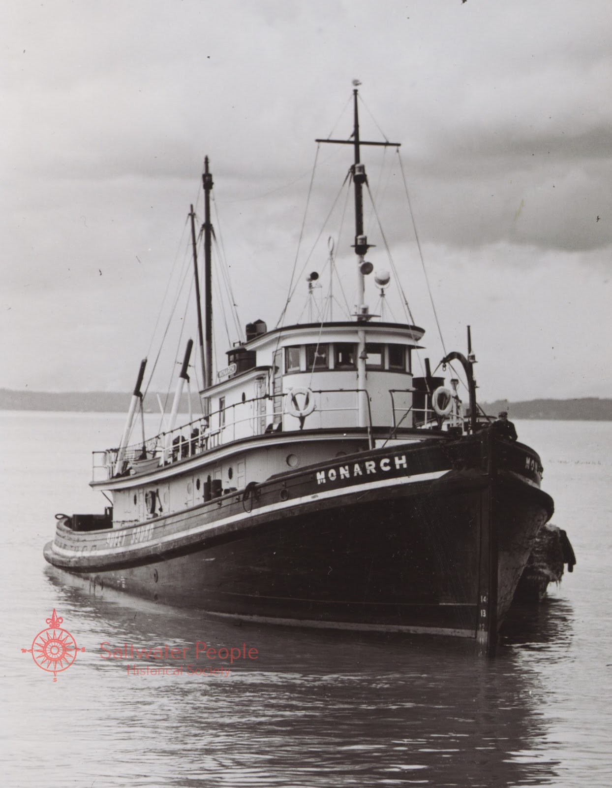 Saltwater People Log: 1953 Silverware for Capt. Noel Davis, Tug MONARCH