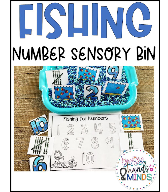 Number Sensory Bins | Busy Hands and Minds