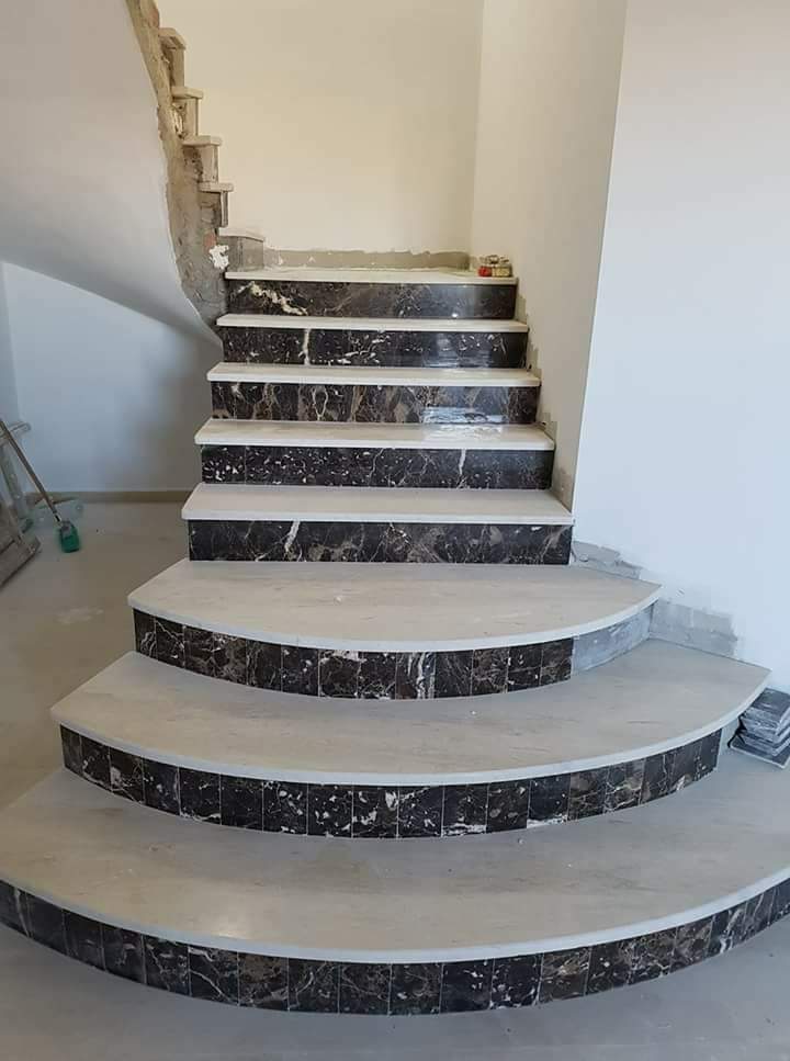 Beautiful marble stairs design for home decoration