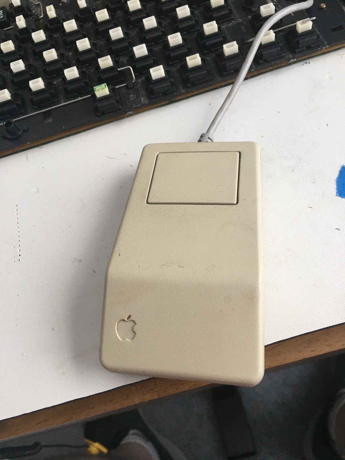 First Attempt at Retrobrite - Keyboard and Mouse