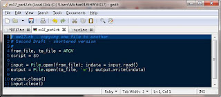 TESTHEAD: Exercise 17: More Files: Learn Ruby The Hard Way: Practicum