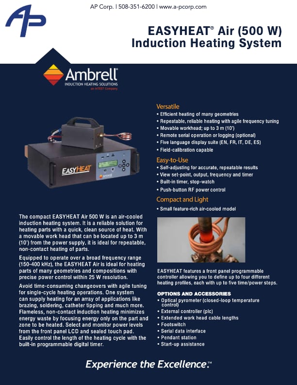 EASYHEAT Induction Heaters from Ambrell Corporation | The Sensor and ...