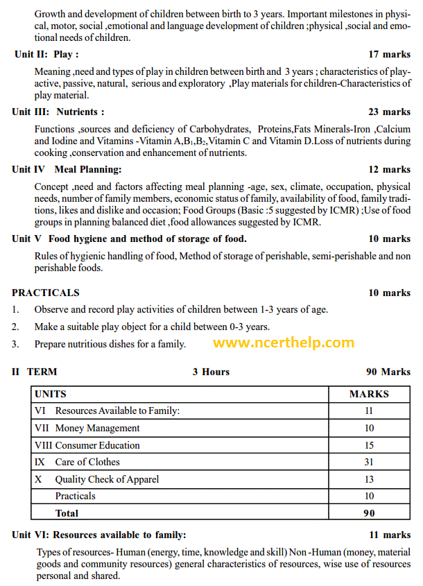 NCERT Solutions, CBSE Sample Papers and Syllabus for Class 9 to 12 : cbse syllabus for class 10 ...