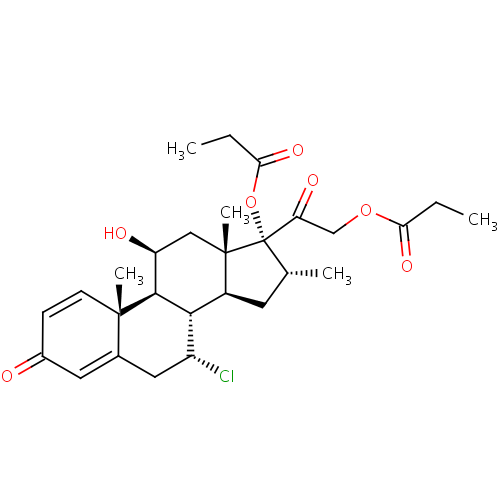 Alclometasone ~ Structure of
