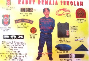 KADET REMAJA SEKOLAH SMKKU: UNIFORM LENGKAP KRS