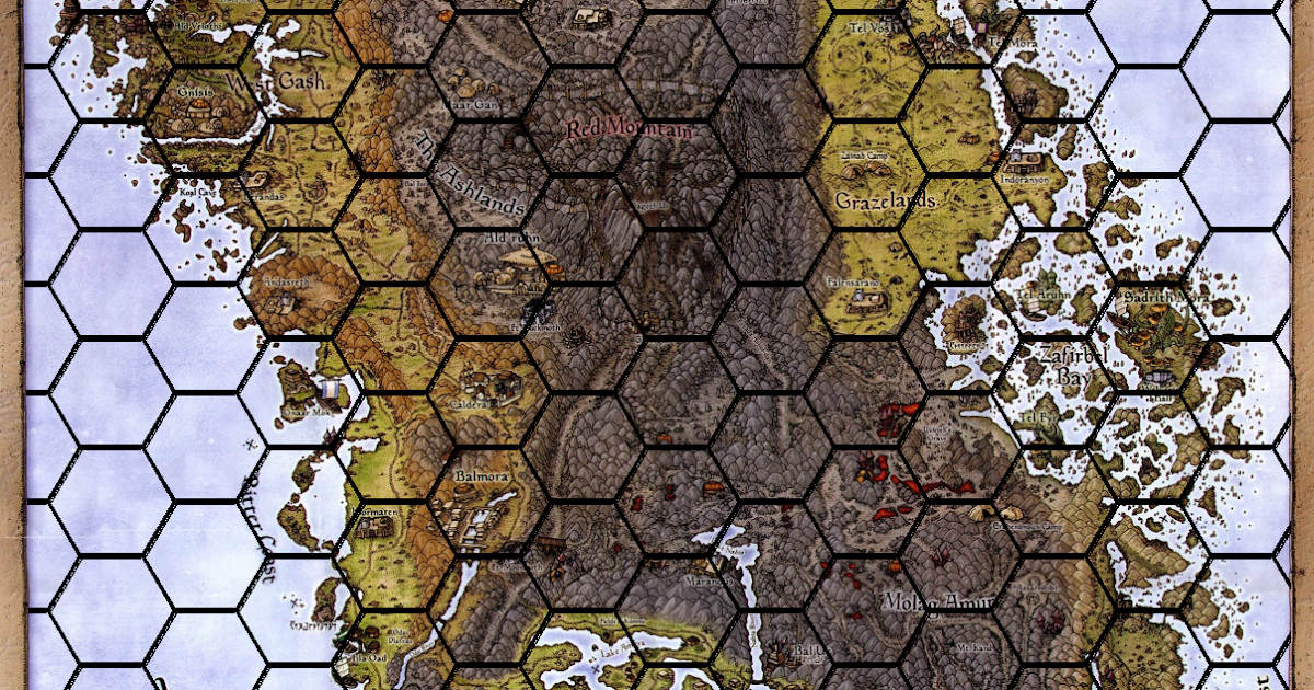 The Wandering Gamist: ACKS Morrowind: Maps