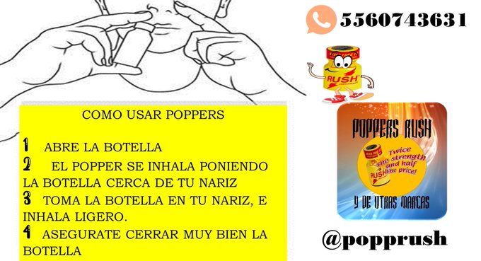 POPPERS RUSH Y DE OTRAS MARCAS !: COMO USAR POPPERS