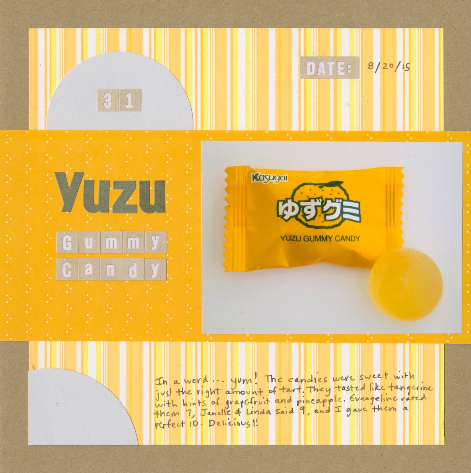 Cindy deRosier: My Creative Life: 43 New-to-Me ... #31 Yuzu Gummy Candy