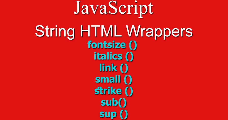 Using HTML Wrappers - fontsize (), italics (), link (), small ...