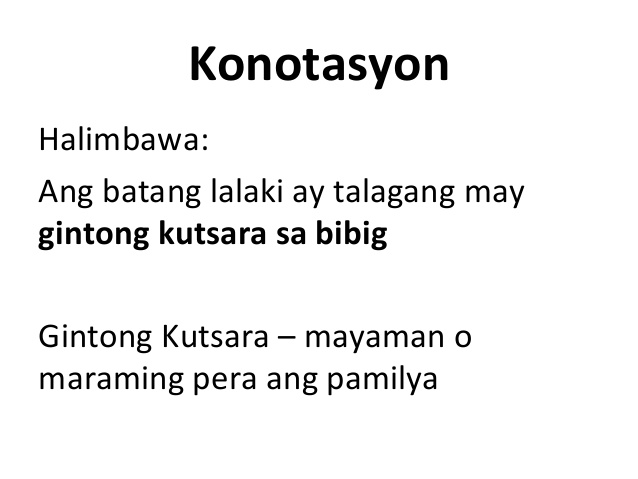 denotasyon at konotasyon - philippin news collections