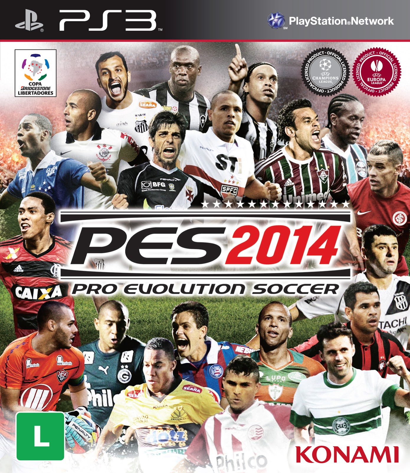 Pro Evolution Soccer 2014 - Artes da caixa das versões PS3, X360 e PC ...