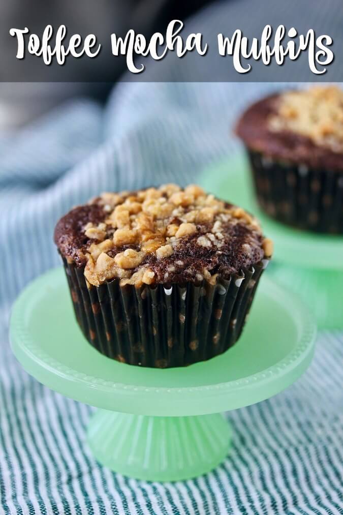 Toffee Mocha Muffins | Karen's Kitchen Stories